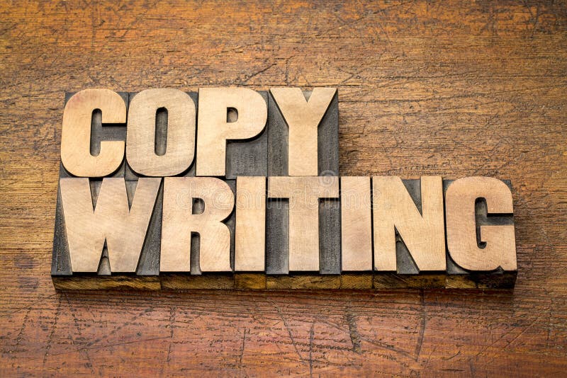 Copywriting Word in Wood Type Stock Image - Image of copywriting ...