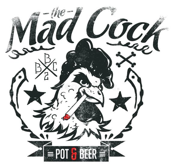 Coq fou illustration de vecteur. Illustration du poulet - 31303500