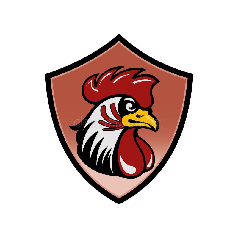 Coq Coq Icône Abstraite De Logo De Coq Coq Rouge Illustration de ...