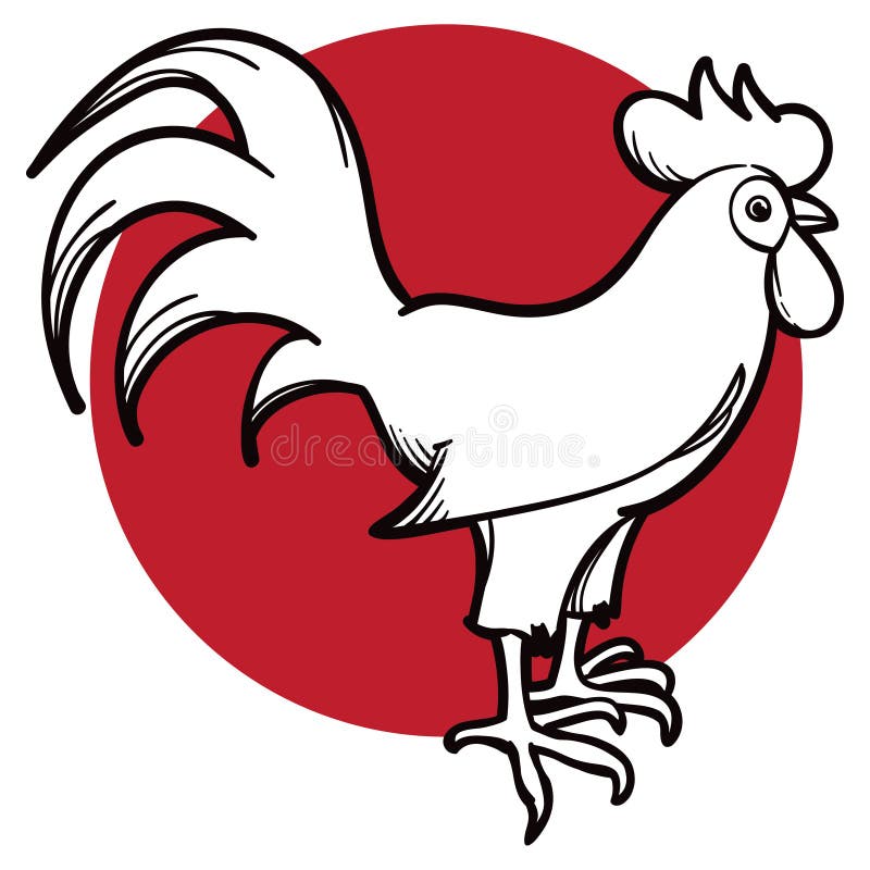 Coq Logo Icon illustration de vecteur. Illustration du volaille - 40359732