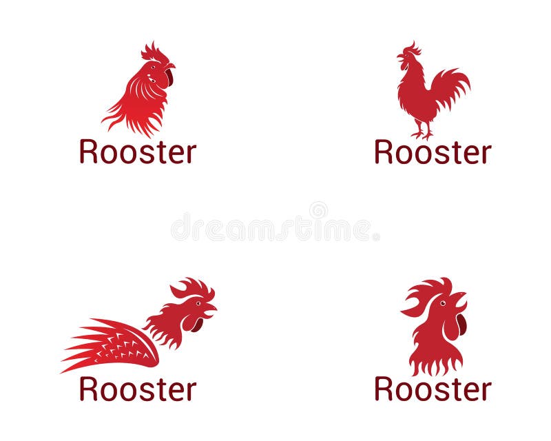 Coq Logo Vector Template illustration de vecteur. Illustration du ...