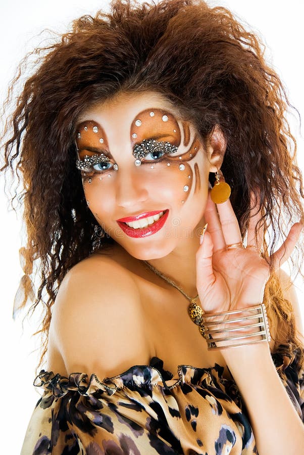 Coquette girl stock image. Image of pretty, close, face - 10595235