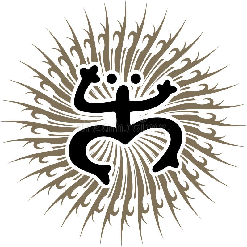 Coqui Frog Vector Illustration Taino Stock Vector - Illustration of ...