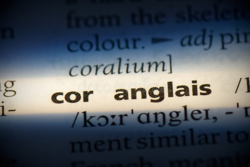Cor anglais stock image. Image of meaning, detail, idea - 161393145