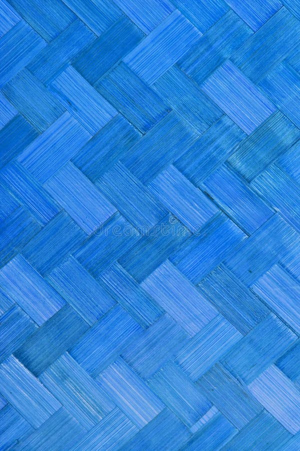 Cor De Bambu Do Azul Da Textura Do Weave Foto de Stock - Imagem de ...