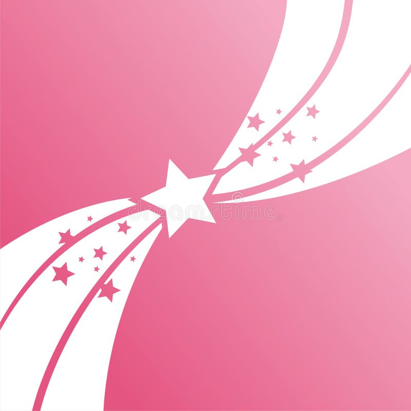 A Cor-de-rosa Stars O Fundo Ilustração do Vetor - Ilustração de moderno ...