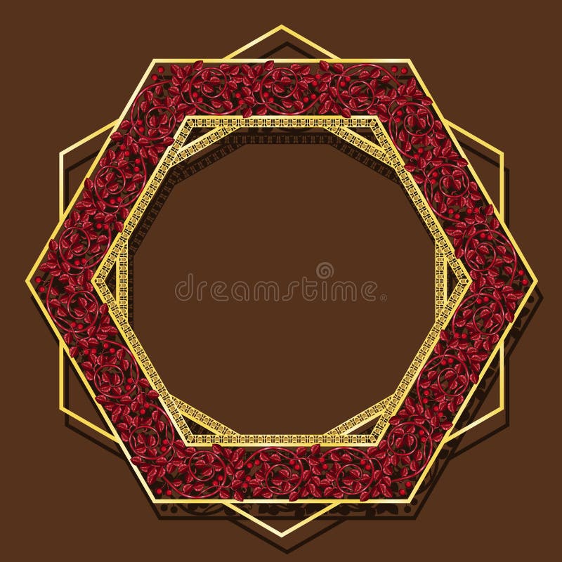 Cor Do Rubi Do Quadro Com Sombra Ilustração do Vetor - Ilustração de ...