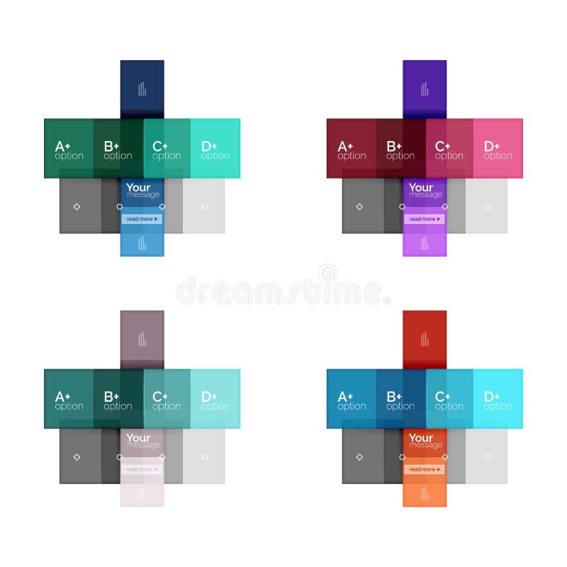 A Cor Do Vetor Listra Moldes Do Infographics Ilustração Stock ...