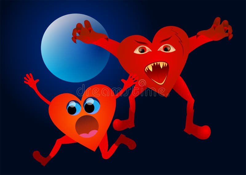 Coração mau ilustração do vetor. Ilustração de creatividade - 39719592