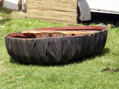 Coracle stock image. Image of wood, boat, ancient, paddle - 5396575