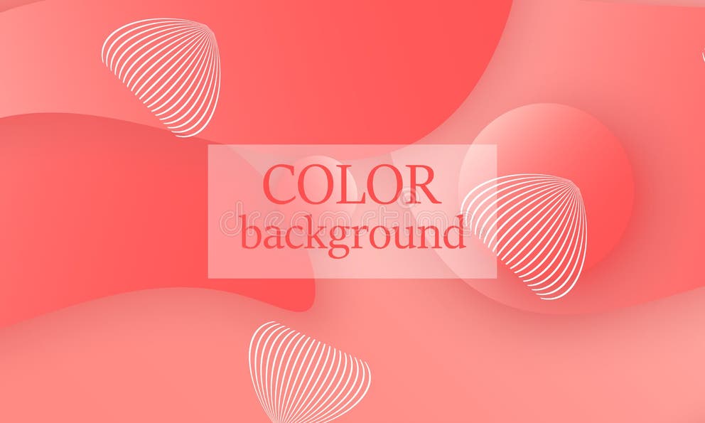 Coral Color Abstract Background. Vector. Stock Vector - Illustration of ...