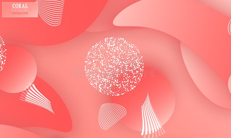 Coral Color Abstract Background. Vector. Stock Vector - Illustration of ...