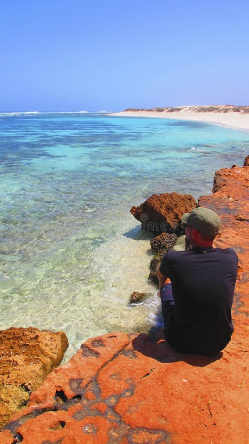 Coral Bay, Australia Occidentale Immagine Stock - Immagine di roccia ...