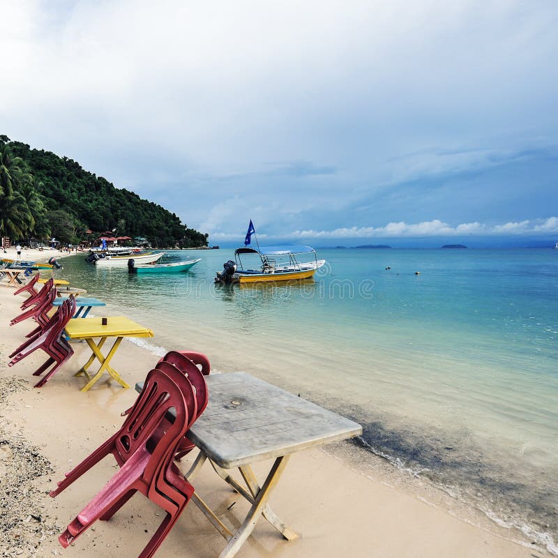 Coral bay beach bar stock photo. Image of destination - 32435536