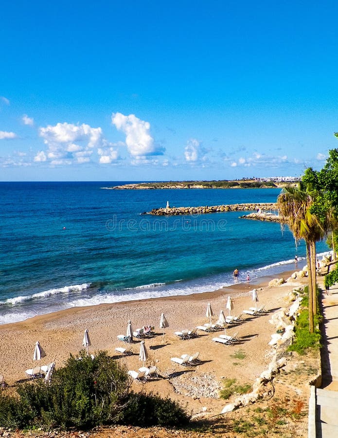 Coral Bay on Cyprus. stock image. Image of journey, coral - 327460225