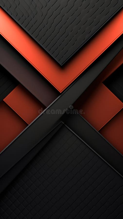 Coral and Black Abstract Background with Dark Gray and Black Lines ...
