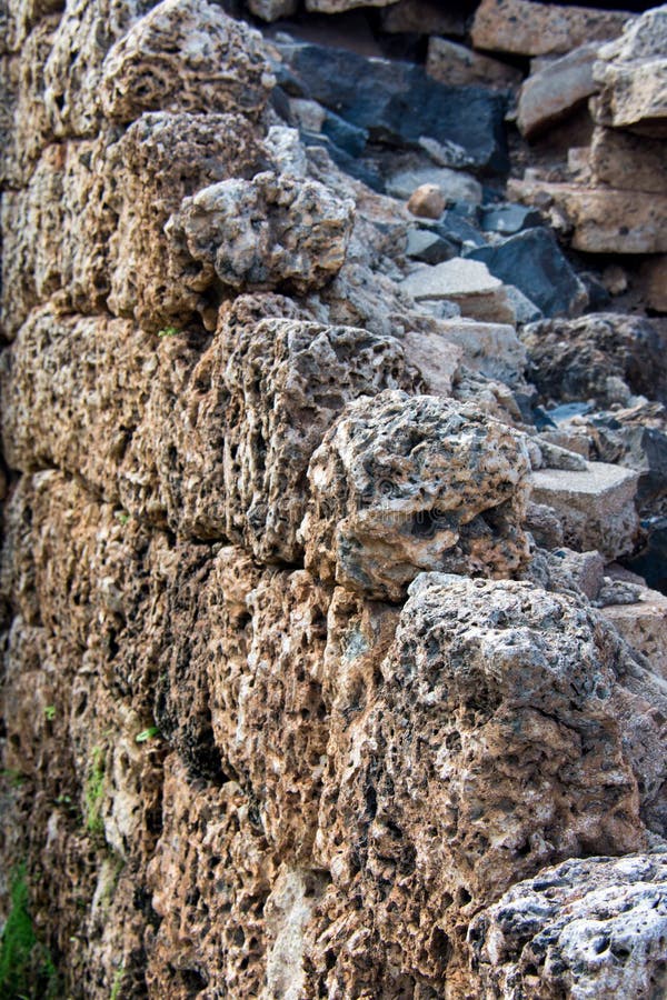 Coral block wall stock photo. Image of reconstructed - 60310942