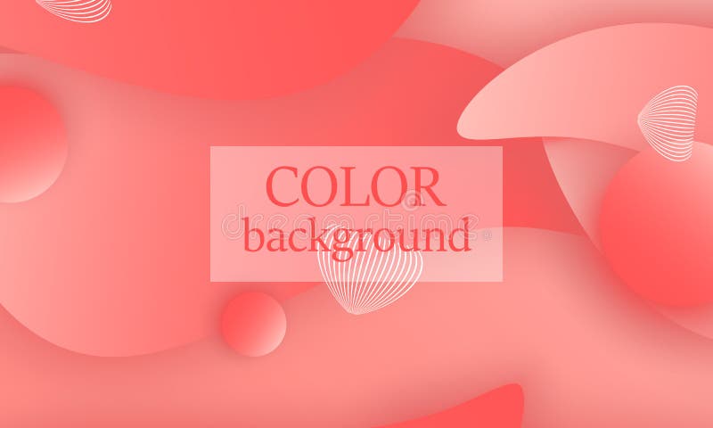Coral Color Abstract Background. Vector. Stock Vector - Illustration of ...