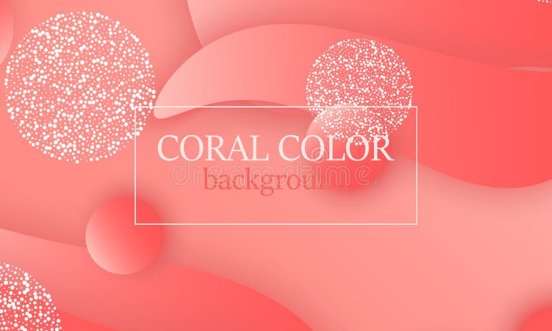 Coral Color Abstract Background. Vector. Stock Vector - Illustration of ...