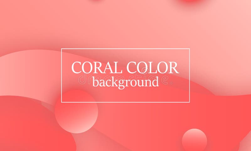 Coral Color Abstract Background. Vector. Stock Vector - Illustration of ...