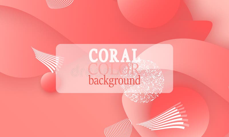 Coral Color Abstract Background. Vector. Stock Vector - Illustration of ...