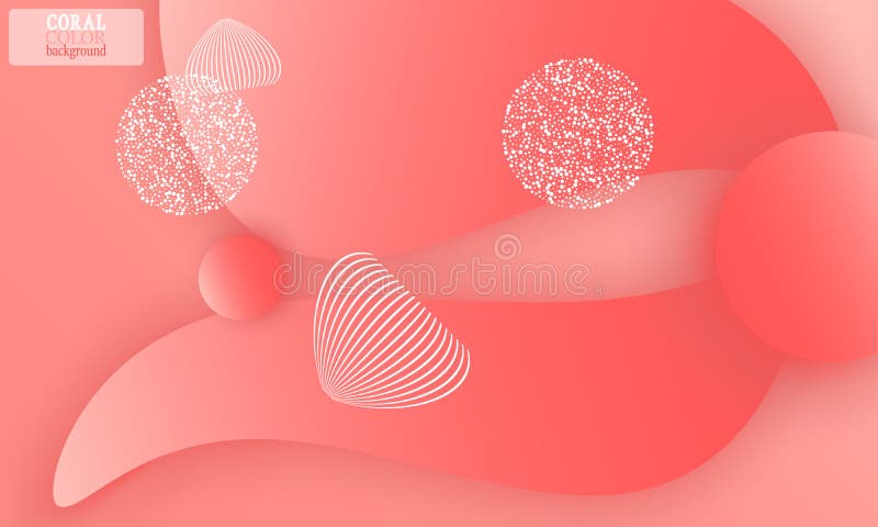 Coral Color Abstract Background. Vector. Stock Vector - Illustration of ...