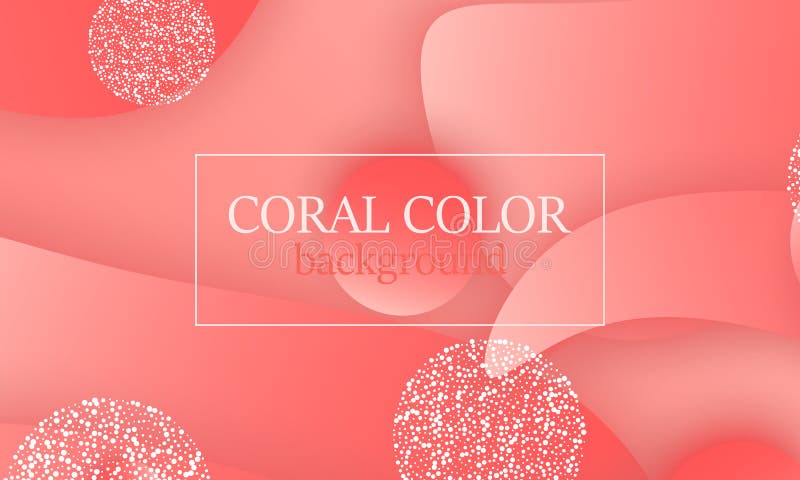 Coral Color Abstract Background. Vector. Stock Vector - Illustration of ...