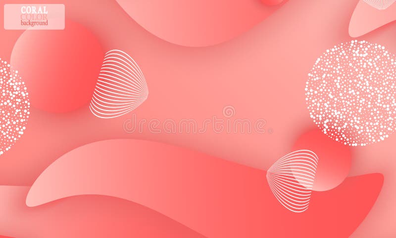 Coral Color Abstract Background. Vector. Stock Vector - Illustration of ...