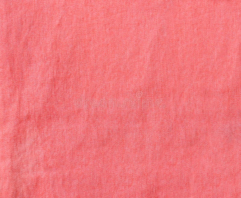 Coral Color Denim Jeans Fabric Texture. Horizontal or Vertical Denim ...