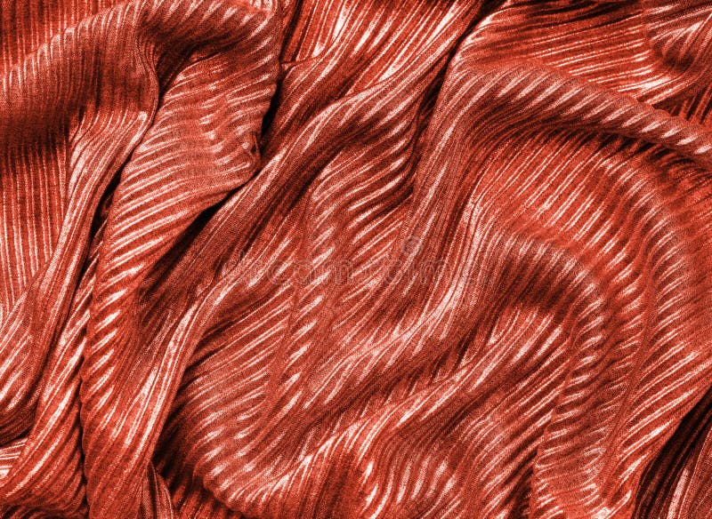 Coral Colored Fabric Texture. Concept of Color of 2019 Stock Photo ...