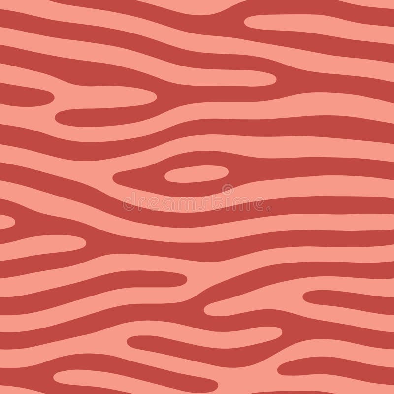 Coral Colored Wild Seamless Pattern Vector Trendy Stylish Abstract ...