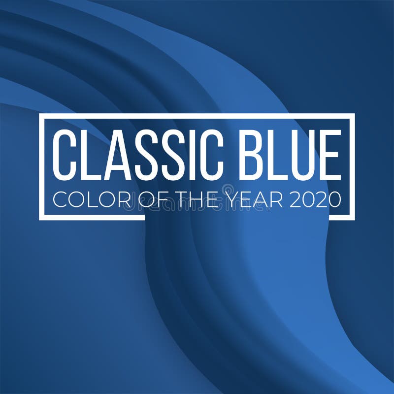 Classic Blue Color of the Year Vector Presentation Stock Vector ...