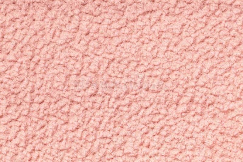 Coral Fluffy Background of Soft, Fleecy Cloth. Texture of Textile ...