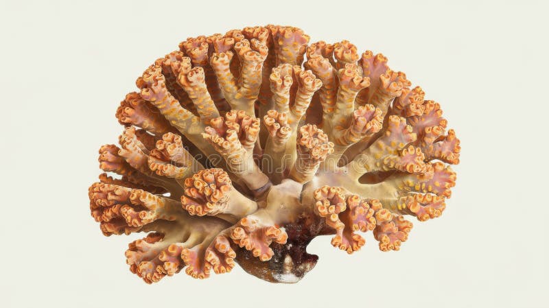 Coral Fragment Isolated with Clipping Path for Design Stock ...