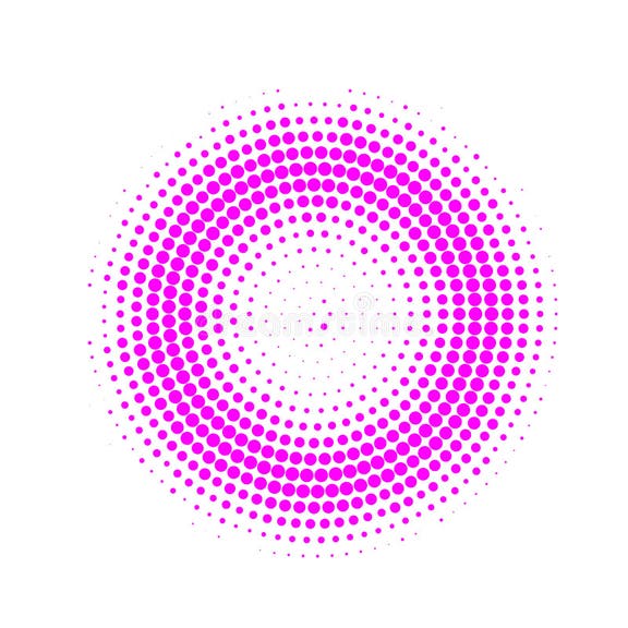 Coral Graphic Dots Halftone. Pink Dots Vector. Roseate Dots Pattern ...