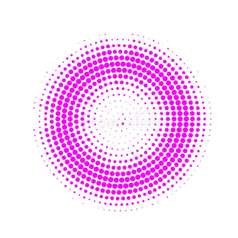 Coral Graphic Dots Halftone. Pink Dots Vector. Roseate Dots Pattern ...