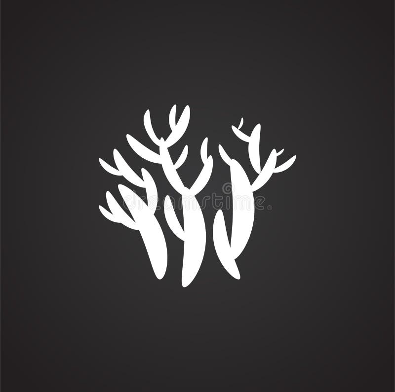 Coral Icon on Background for Graphic and Web Design. Simple ...