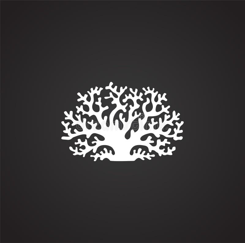Coral Icon on Background for Graphic and Web Design. Simple ...
