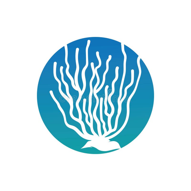 Coral Logo Icon Design Template Flat Vector Stock Vector - Illustration ...