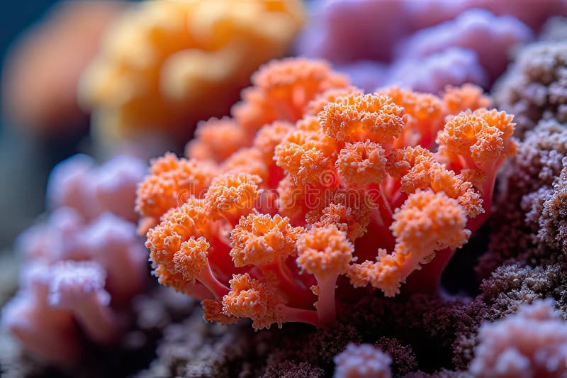 Coral Photography Up Close stock illustration. Illustration of colorful ...
