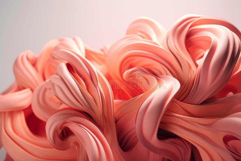 Modern Twist: Coral Pink and Bright Orange 3D Render in Unreal Engine 5 ...
