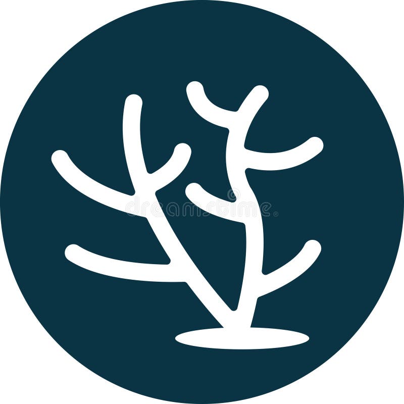 Coral reef design icon stock vector. Illustration of bush - 331937514