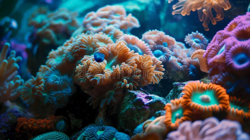 Coral Reef, Highlighting the Geometric Patterns that Emerge from the ...