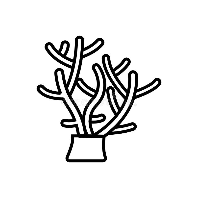 Coral reef icon stock vector. Illustration of piece - 282881665