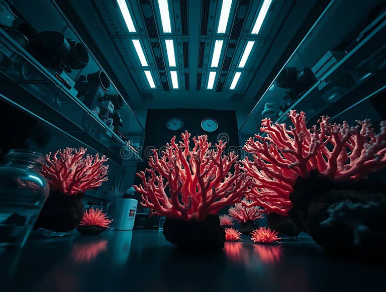 Coral Reef Lab Research stock image. Image of aquarium - 380931385