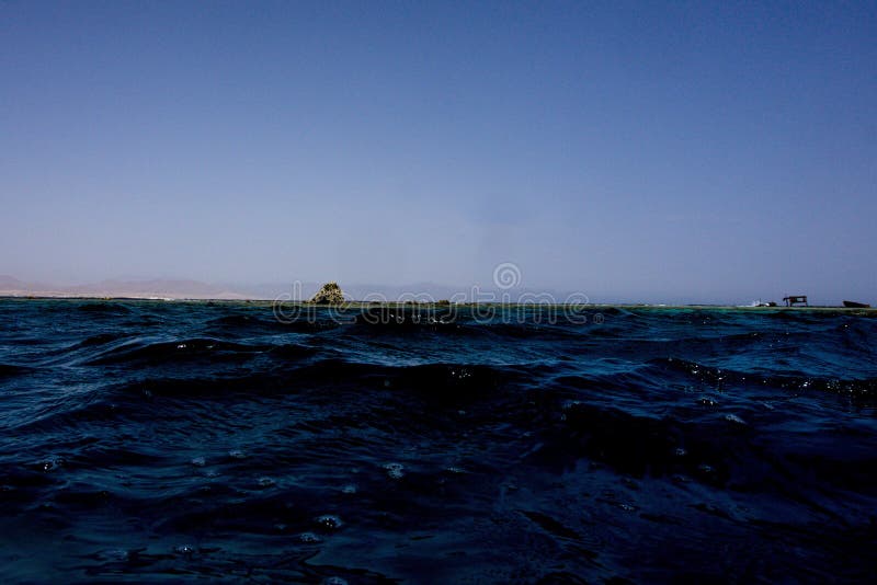 Strait of tiran stock photo. Image of coral, life, reflection - 128057288