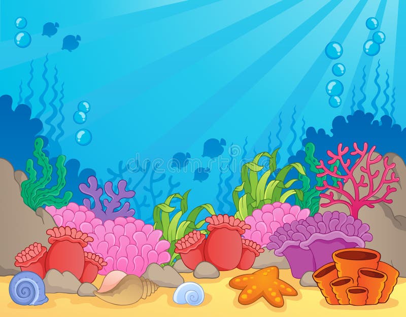Coral reef theme image 5 stock vector. Illustration of artwork - 29616522