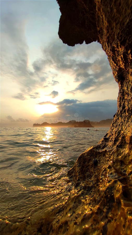 Coral Rocks on the Famous Merak Beach, Malang, East Java, Indonesia ...