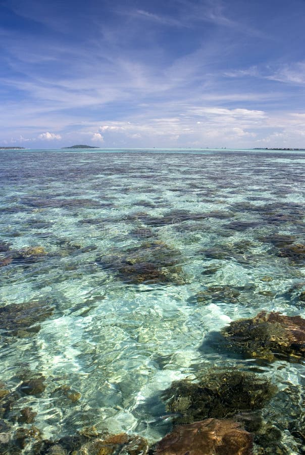 Shallow Open Sea stock photo. Image of horizon, diving - 4914304