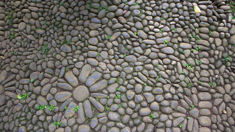 Coral Stone Texture Neatly Arranged for Road Access Stock Photo - Image ...